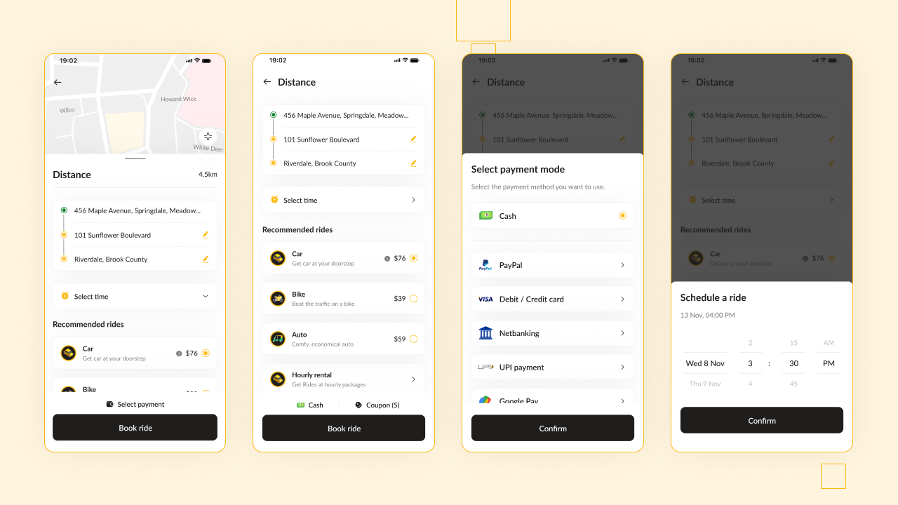Prime Taxi Booking Flutter App UI Kit by thefuturelens | CodeCanyon