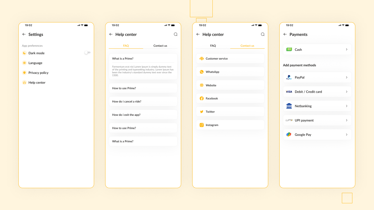 Prime Taxi Booking Flutter App UI Kit by thefuturelens | CodeCanyon