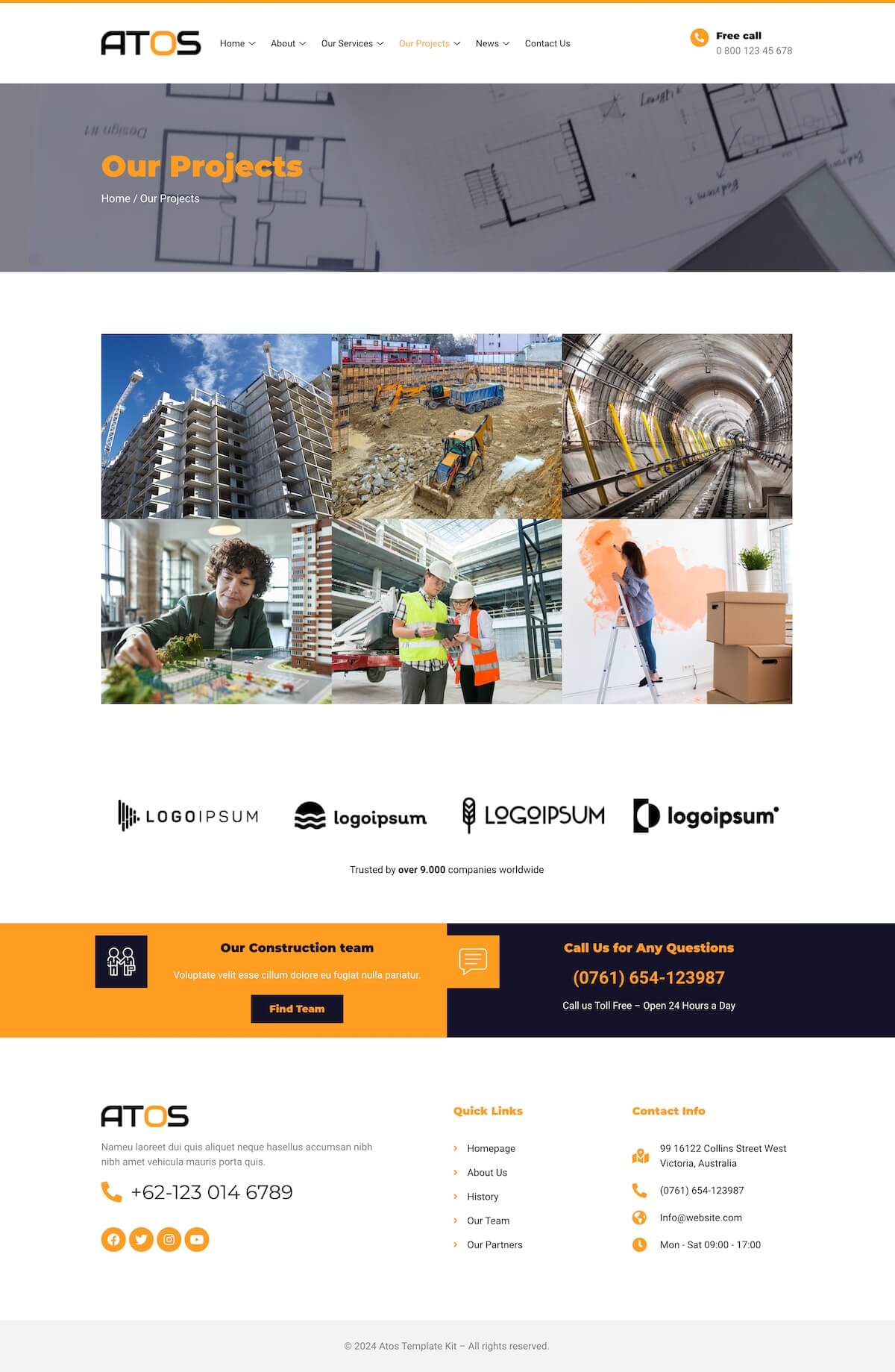 Atos - Construction Elementor Template Kit by TemeGUM | ThemeForest