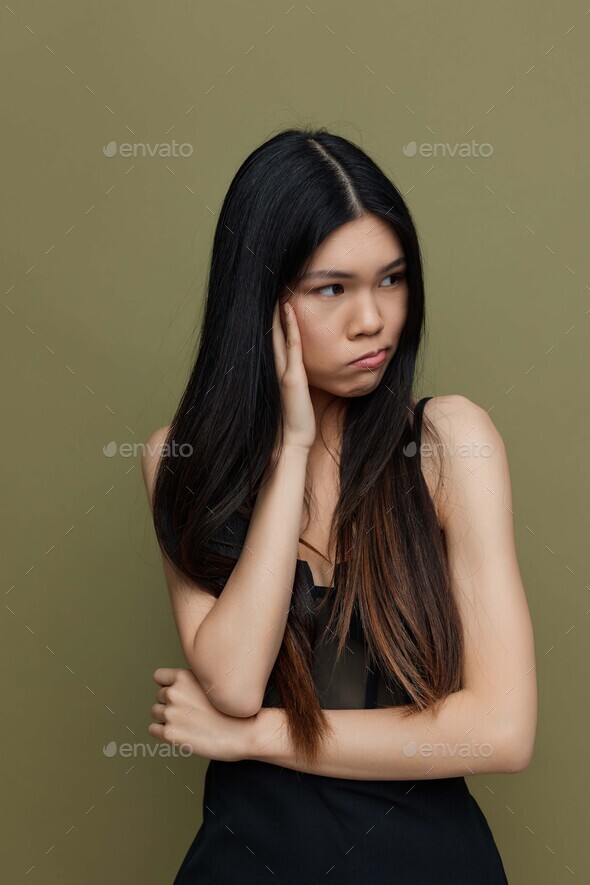 Glamour woman portrait fashion beauty cosmetic model japanese asian ...