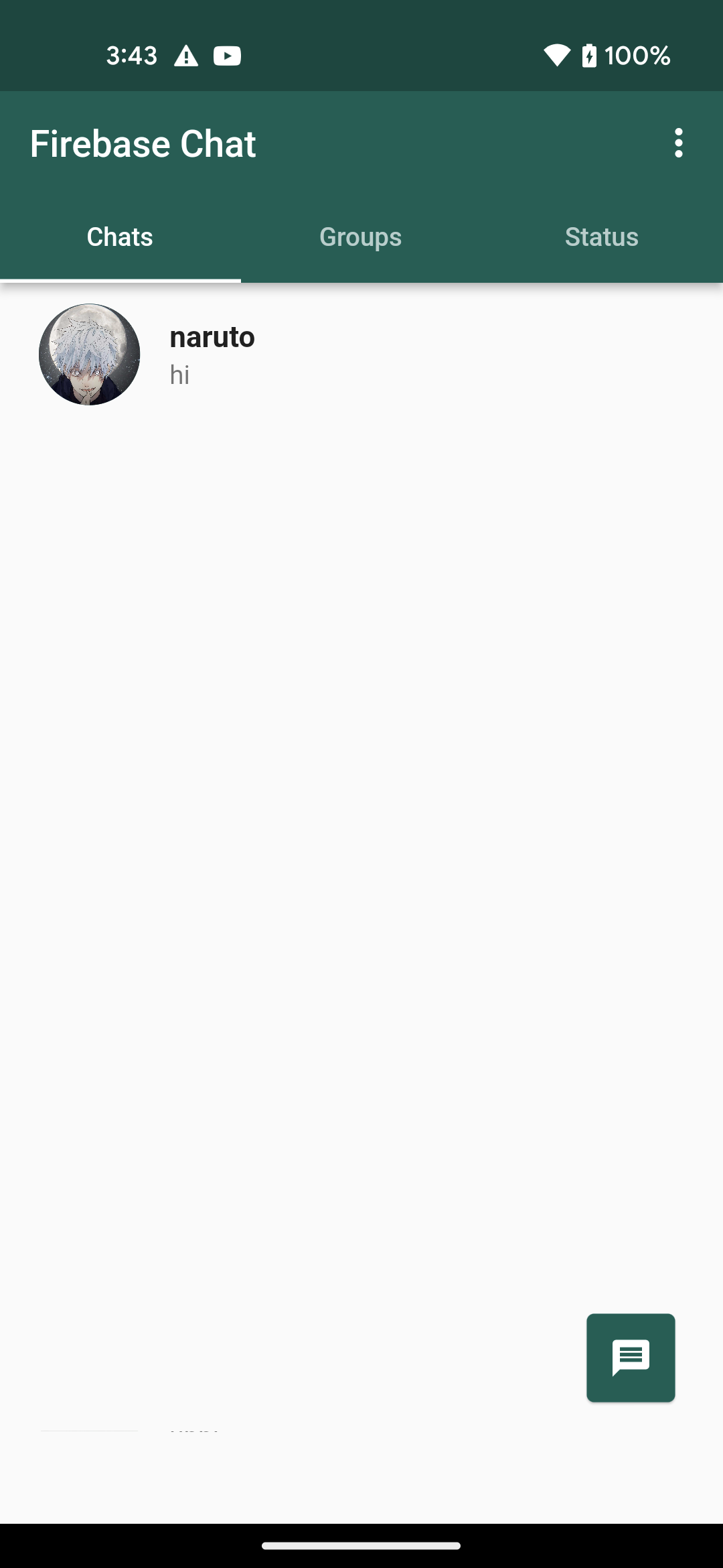 Flutter Chat App With Firebase Firestore Database by elsnertechnologies