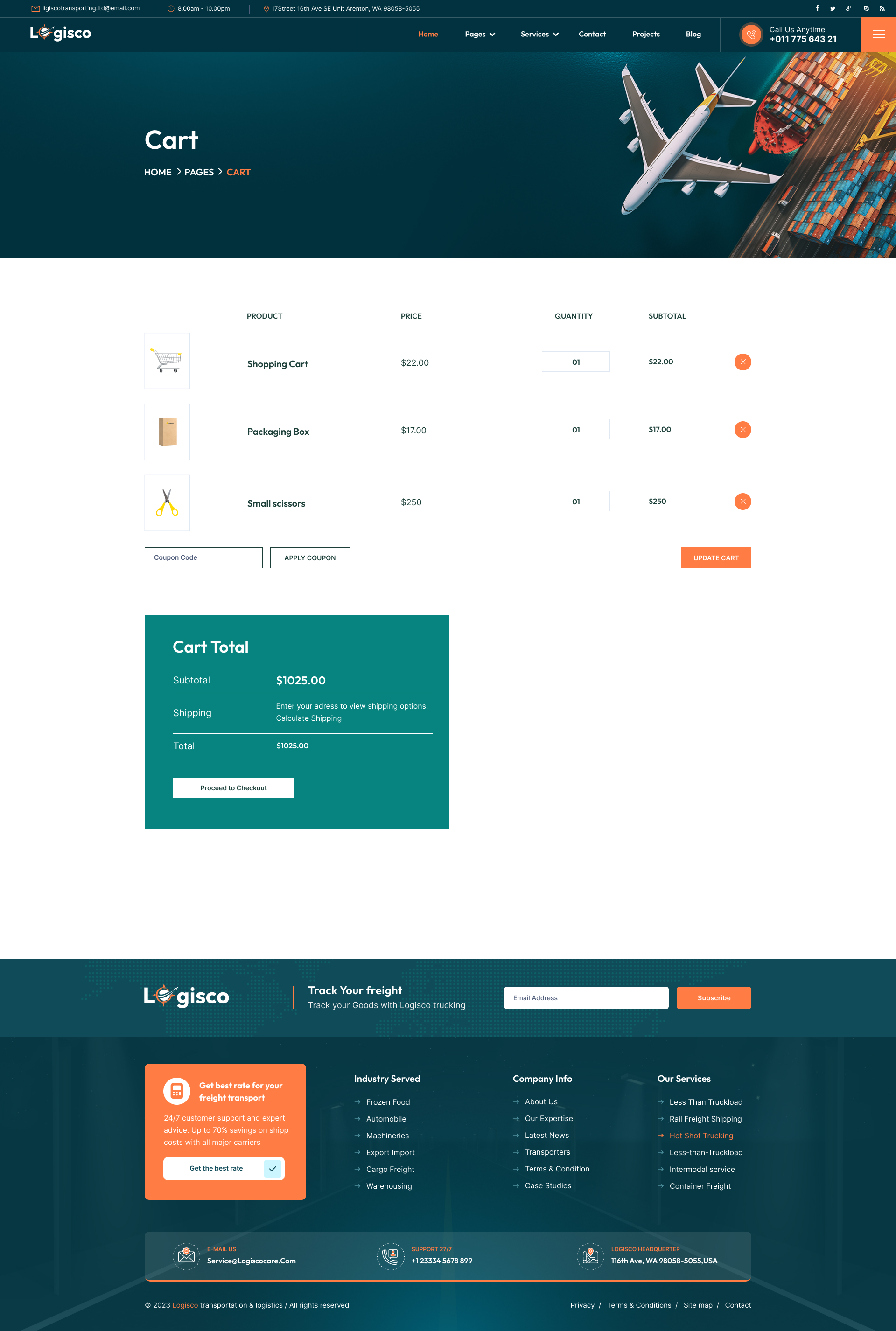 Logisco - Transportation & Logistics Business Figma Template by ...