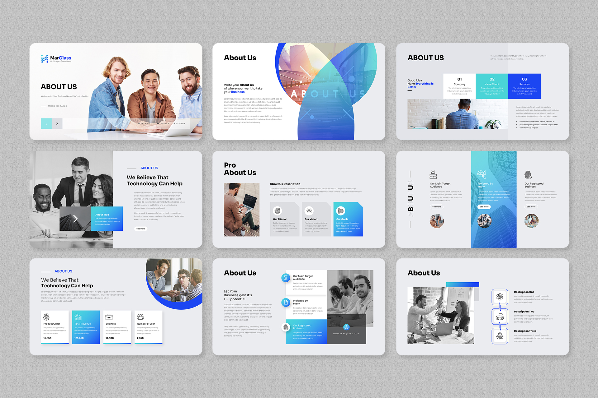 Business Plan-Deck Presentation PowerPoint Template, Presentation Templates