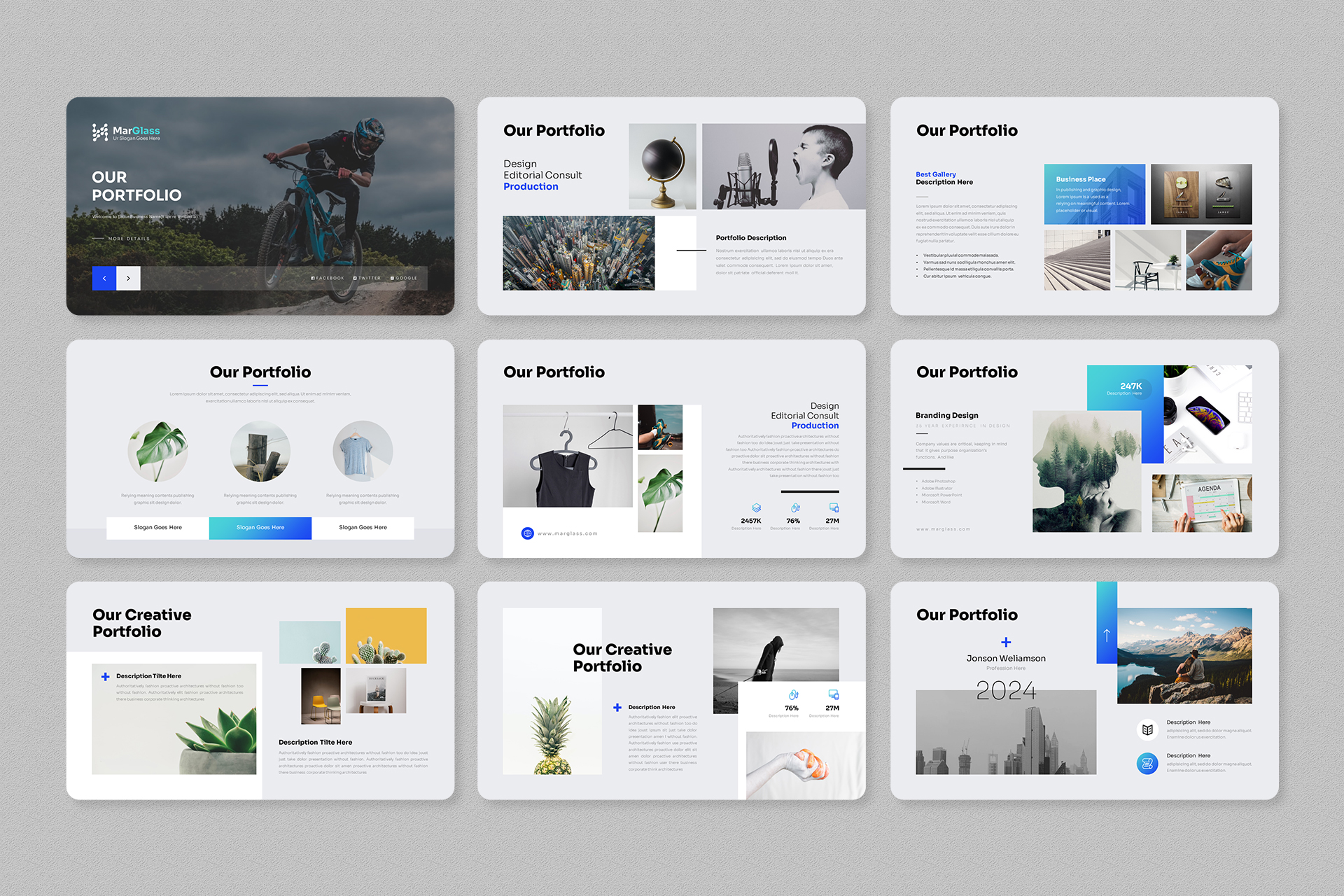 Business Plan-Deck Presentation PowerPoint Template, Presentation Templates