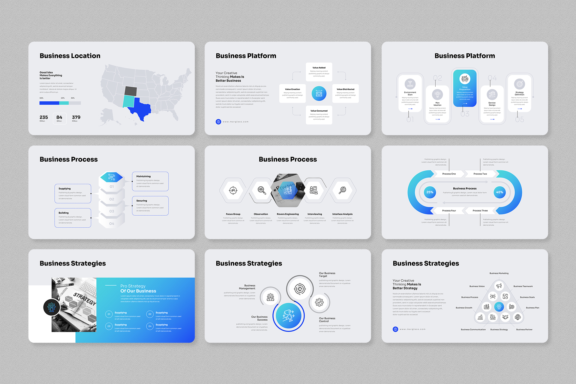 Business Plan-Deck Presentation PowerPoint Template, Presentation Templates