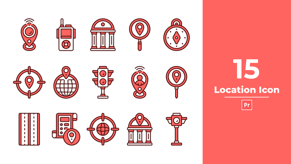 Location Icon Premiere Pro, Premiere Pro Templates | VideoHive