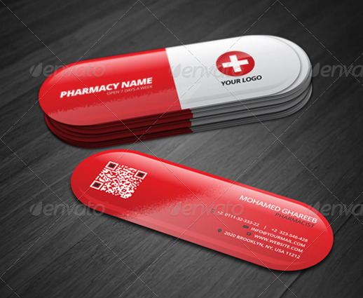 Creative Pharmacist Business Card, Print Templates | GraphicRiver