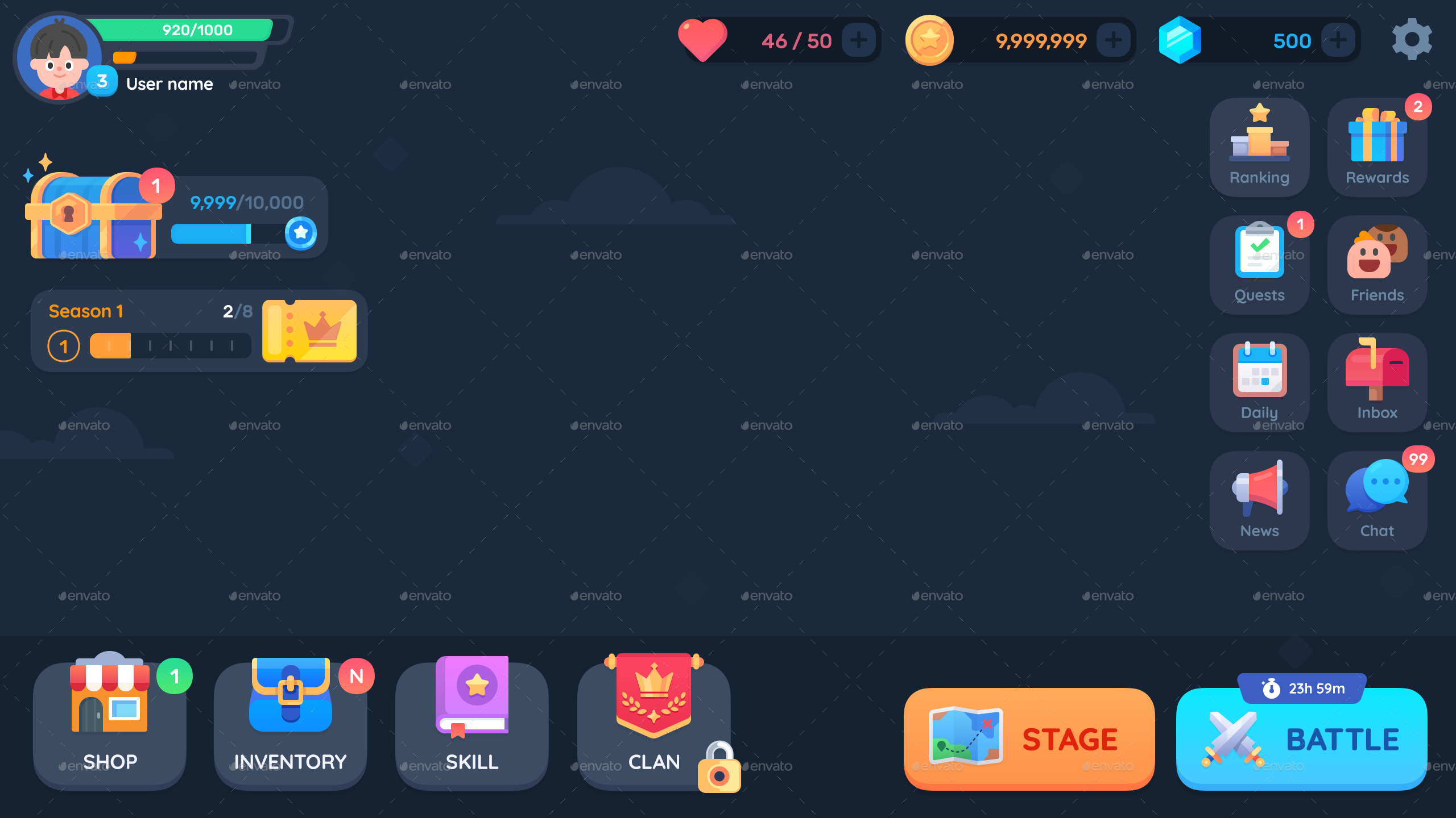 GUI Pro - Casual Game(Vol 2), Game Assets | GraphicRiver