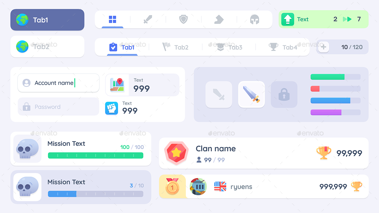 GUI Pro - Casual Game(Vol 1), Game Assets | GraphicRiver