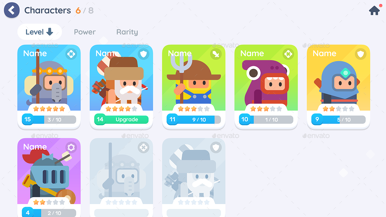 GUI Pro - Casual Game(Vol 1), Game Assets | GraphicRiver