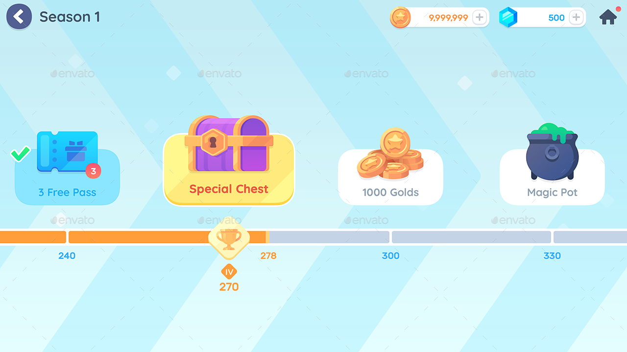 GUI Pro - Casual Game(Vol 1), Game Assets | GraphicRiver