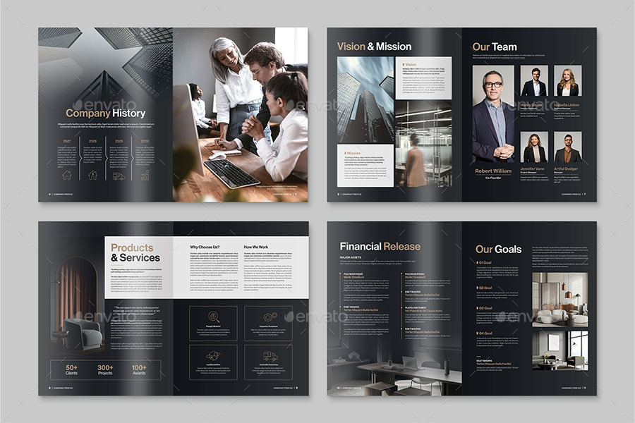Company Profile Template, Print Templates | GraphicRiver