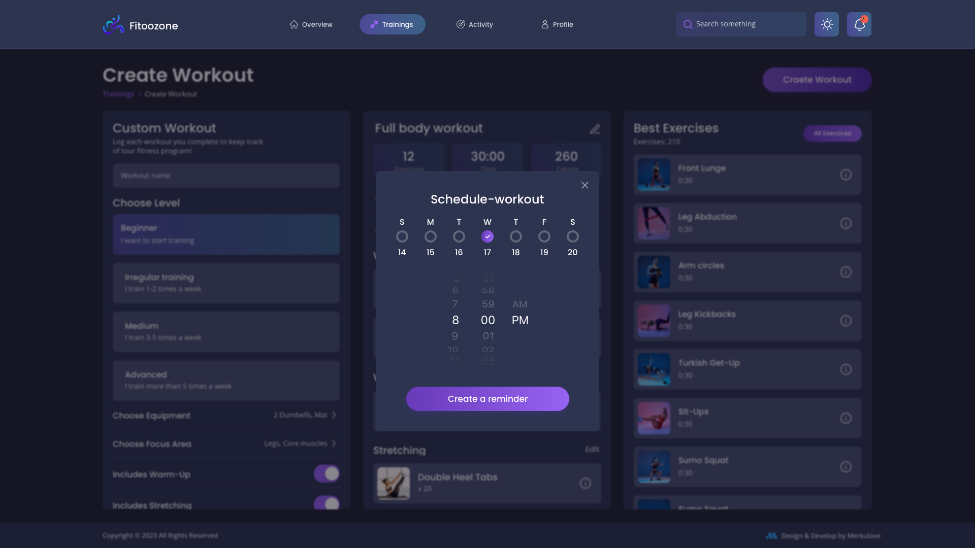 FitooZone – Fitness Dashboard UI Kit for Figma by merkulove | ThemeForest