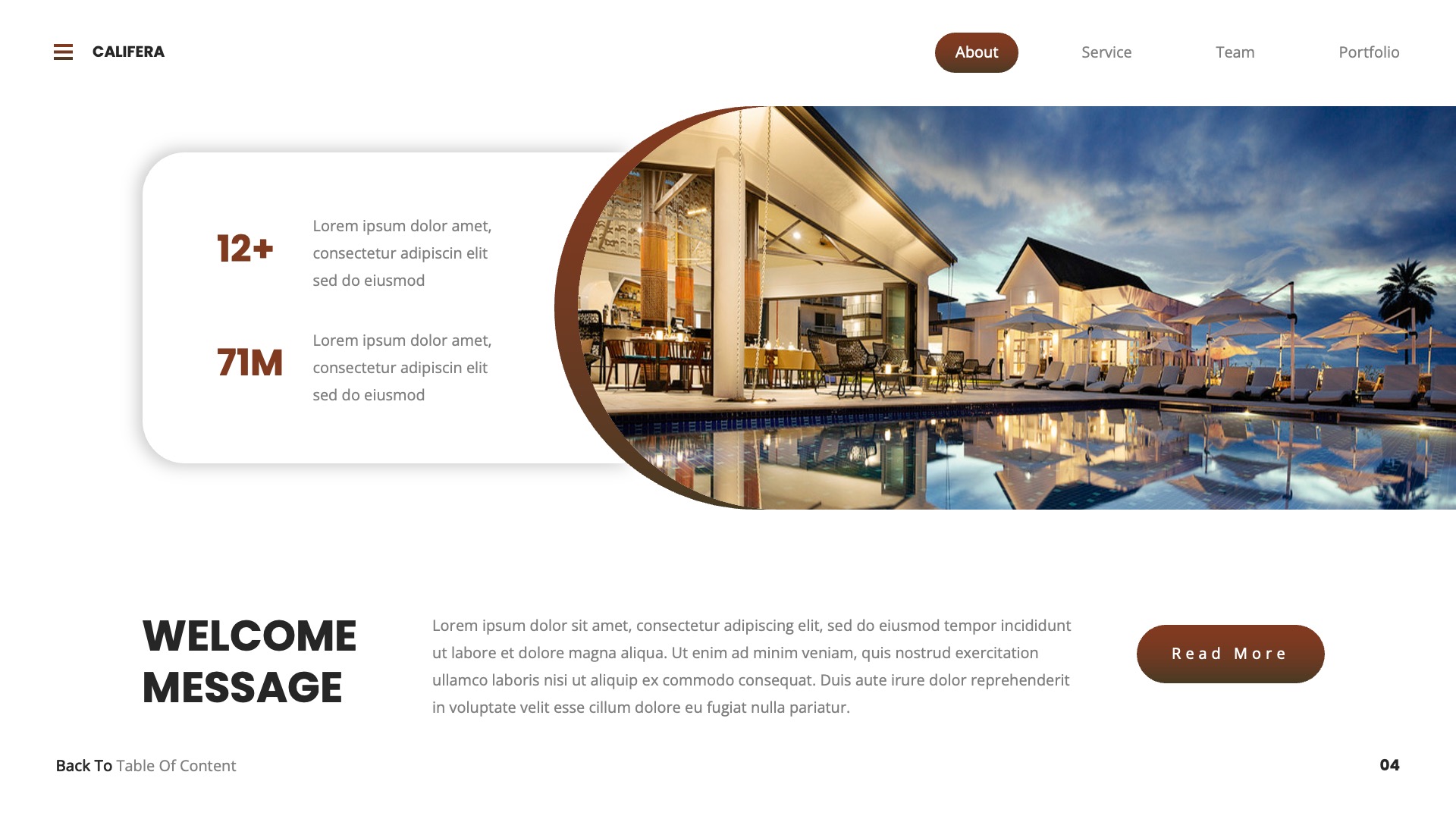 Califera - Hotel PowerPoint, Presentation Templates | GraphicRiver