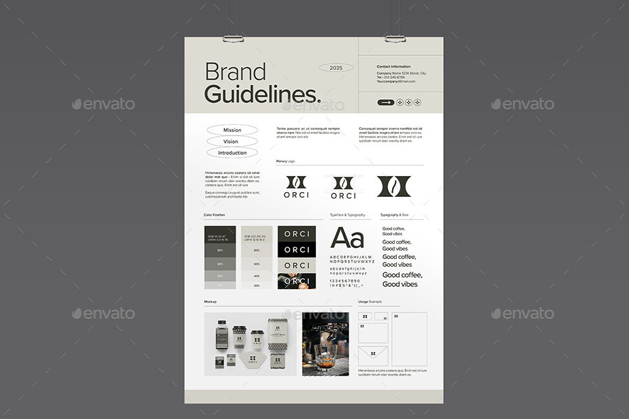 Brand Guidelines Poster Template, Print Templates | GraphicRiver