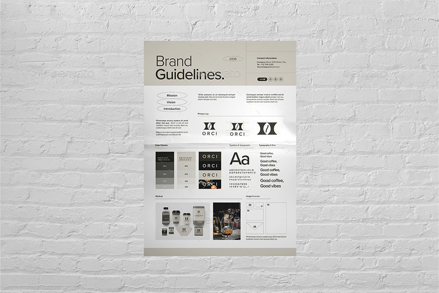 Brand Guidelines Poster Template, Print Templates | GraphicRiver