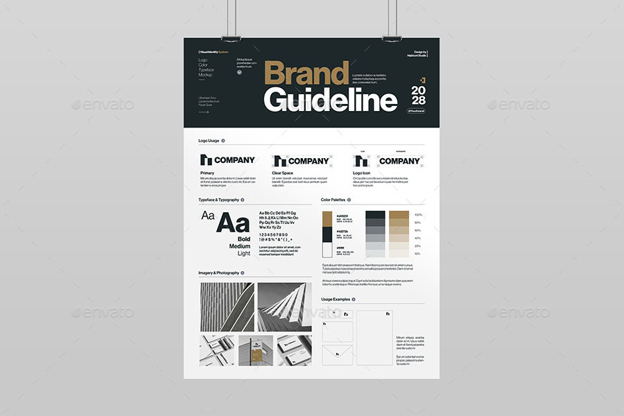Brand Guideline Poster Template, Print Templates | GraphicRiver