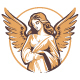 Angel Logo, Logo Templates | GraphicRiver