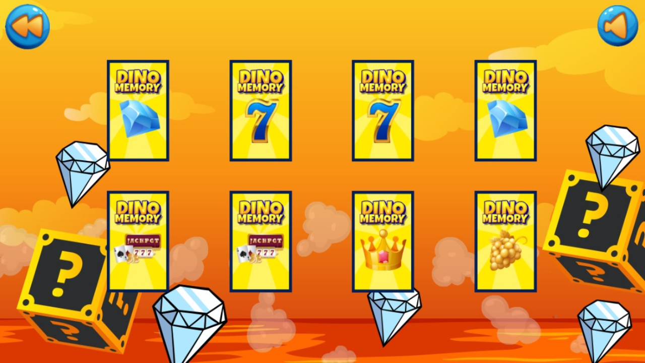 Dino Memory - Html 5 Game and Code Source by PasGames | CodeCanyon