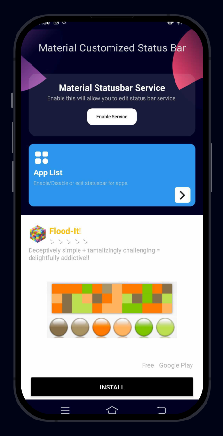 Material Customized Status Bar – Stylish Status Bar – Decorative Status ...