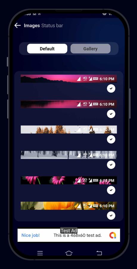 Material Customized Status Bar – Stylish Status Bar – Decorative Status ...