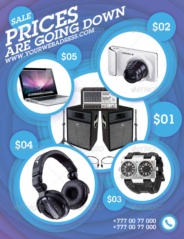 Commerce Sale Prices Flyer, Print Templates | GraphicRiver