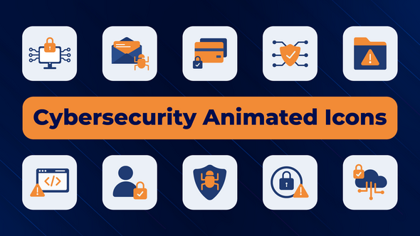 Cybersecurity Animated Icons, After Effects Project Files | VideoHive