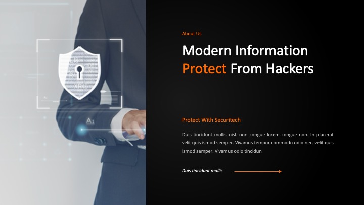 Securitech - Cyber Security GSL Template, Presentation Templates ...