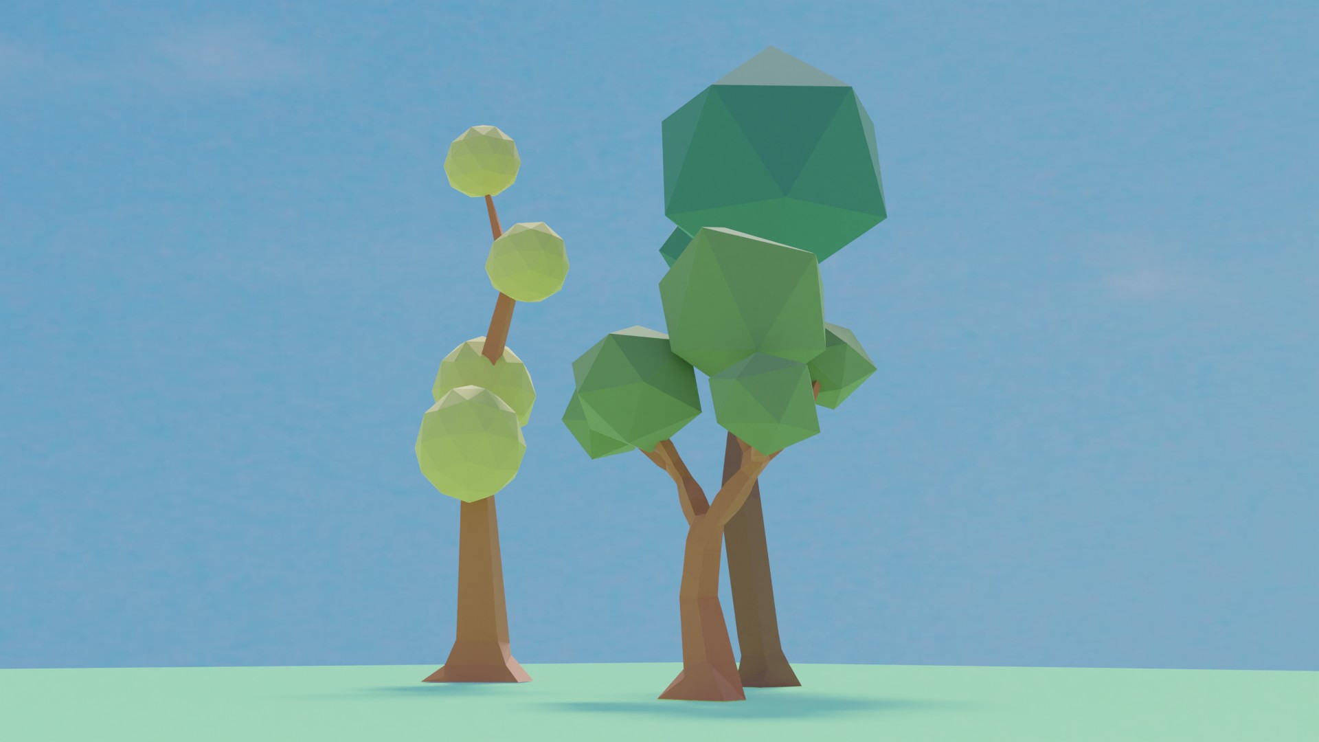 Low Poly Trees 01 by creative3dcanvases | 3DOcean