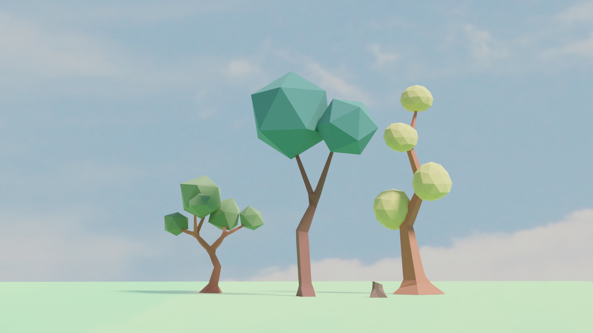 Low Poly Trees 01 by creative3dcanvases | 3DOcean