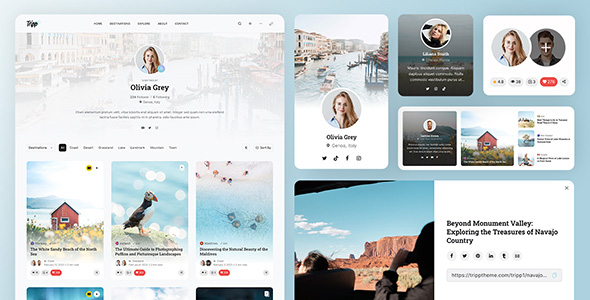 Tripp - Travel Blog & Magazine WordPress Theme by Wyde | ThemeForest