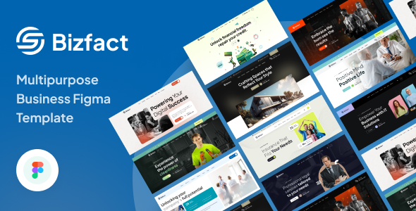 Bizfact - Multipurpose Business Figma Template by ITcroc | ThemeForest