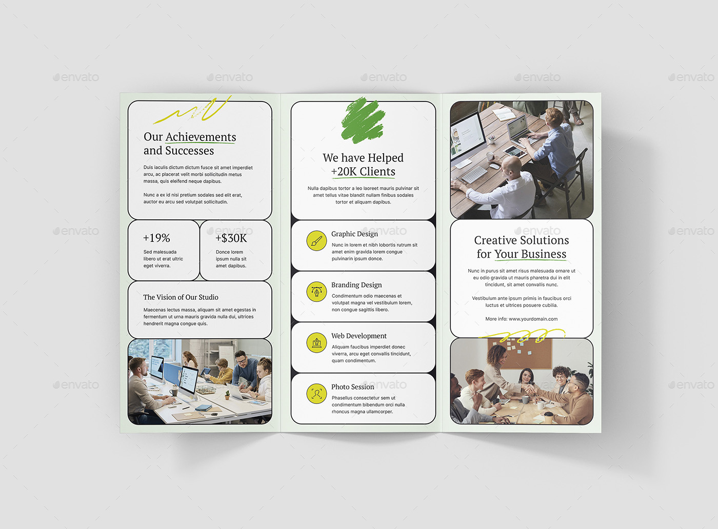 Digital Studio Brochure Tri-Fold Template, Print Templates | GraphicRiver