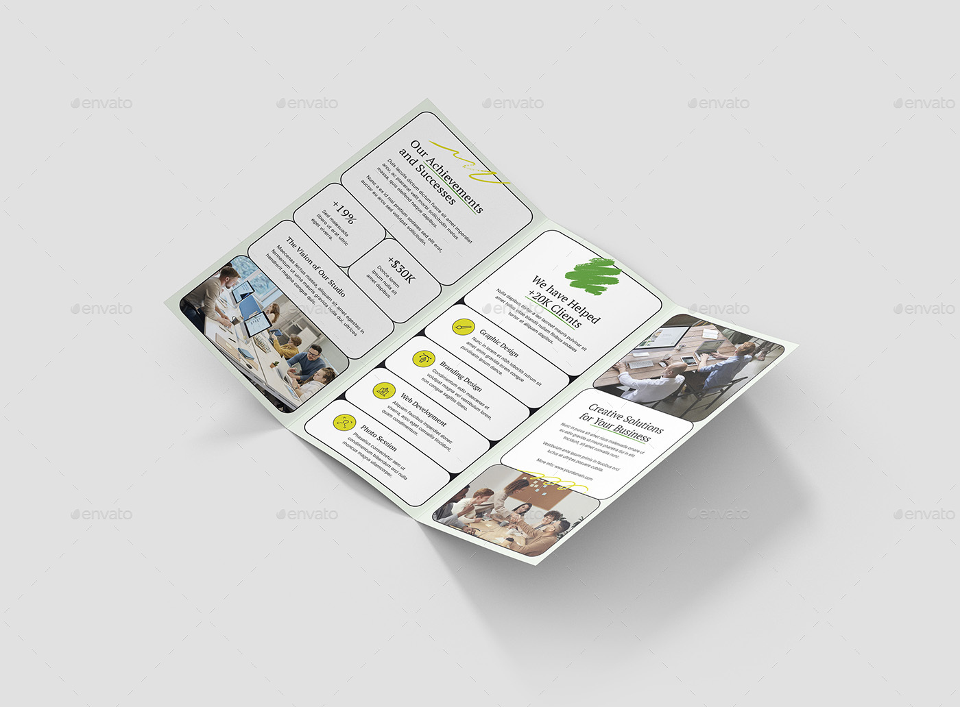 Digital Studio Brochure Tri-Fold Template, Print Templates | GraphicRiver