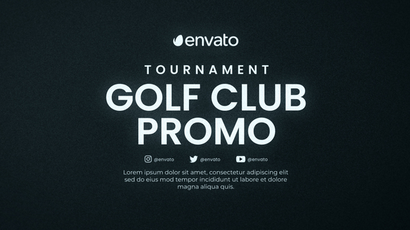 Golf Club Promo, After Effects Project Files | VideoHive