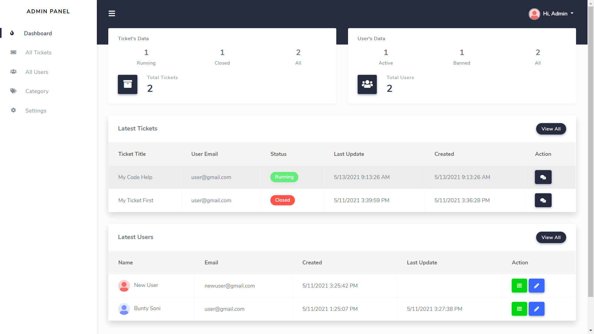 My Ticket HelpDesk Support System | Ticket System by gurujigyan ...