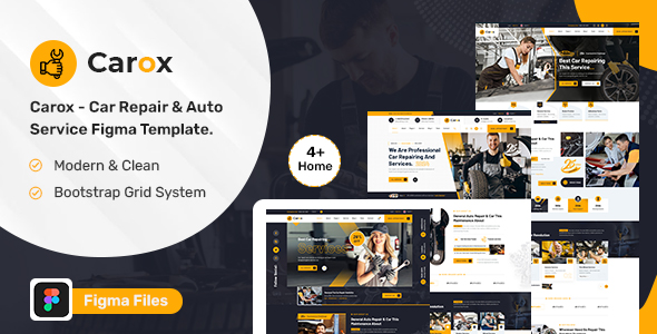 Carox - Car Repair & Auto Service Figma Template. by Werpax | ThemeForest