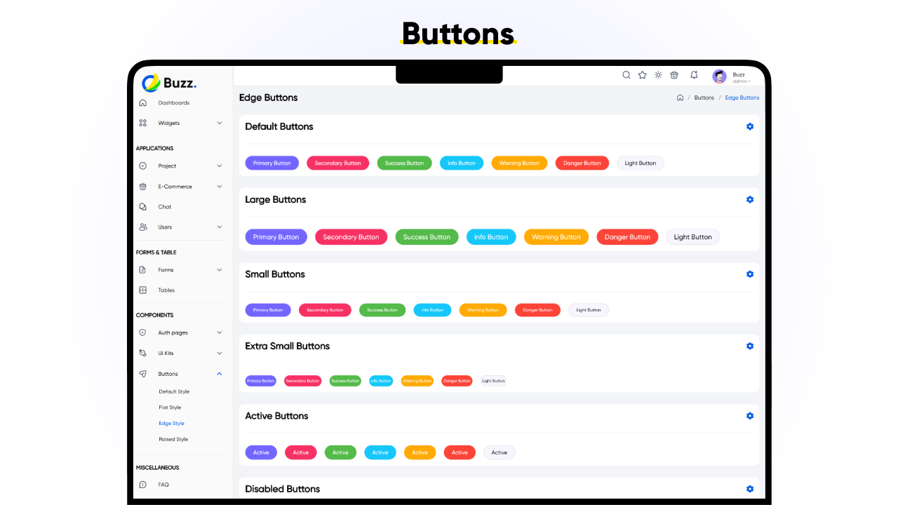 Buzz - Flutter Admin Panel | Flutter PWA | Flutter Admin Dashboard ...