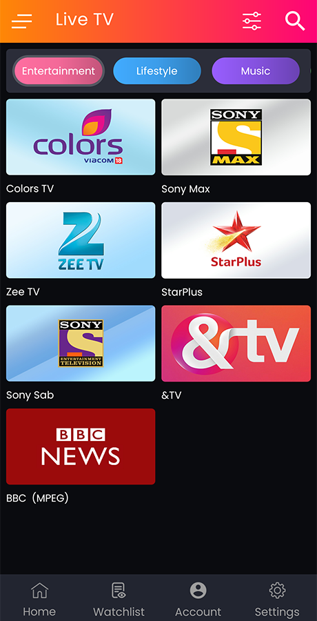 Video Streaming Android App (TV Shows, Movies, Sports, Videos Streaming ...