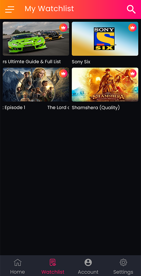 Video Streaming Android App (TV Shows, Movies, Sports, Videos Streaming ...