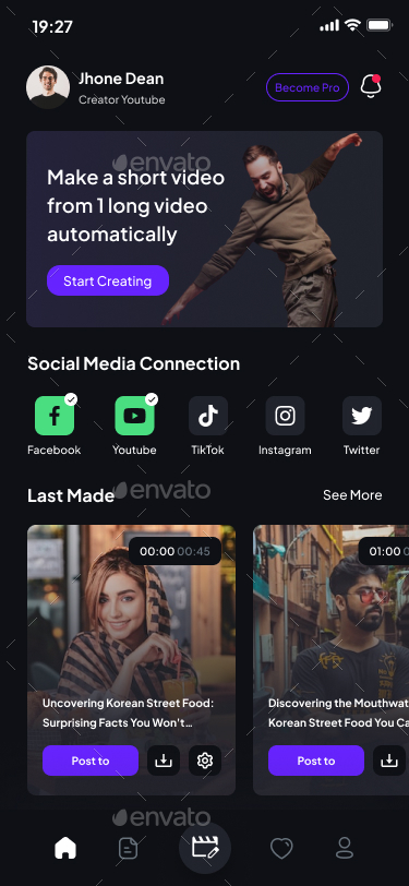 Perfect Clip | Figma Template - AI Powered Video Generator, Web Elements