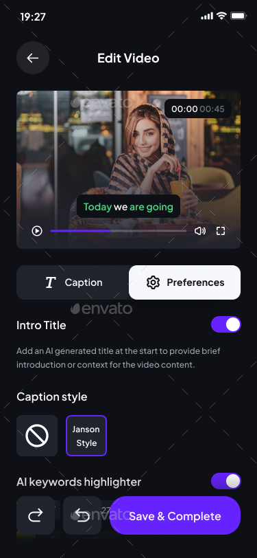 Perfect Clip | Figma Template - AI Powered Video Generator, Web Elements