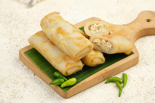 Sosis Solo,Popular snack from Solo, Central Java, Indonesia. Stock ...