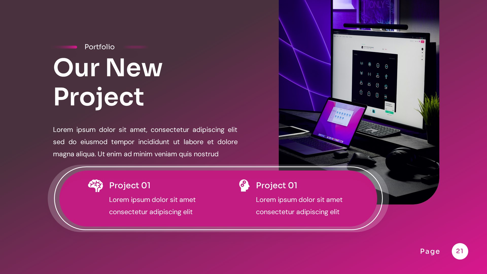 Intellog – IT Solution & Technology PowerPoint Template, Presentation ...