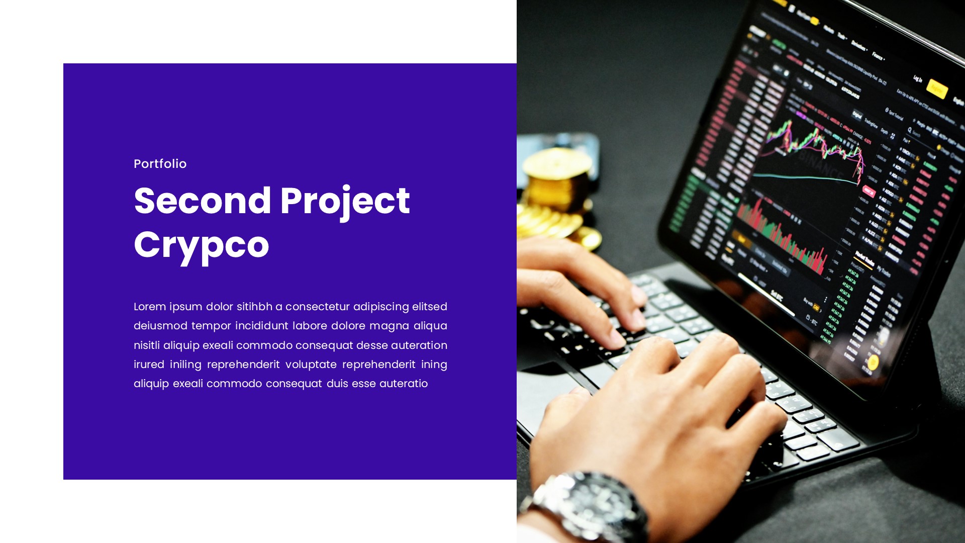 Crypco – Cryptocurrency PowerPoint Template, Presentation Templates