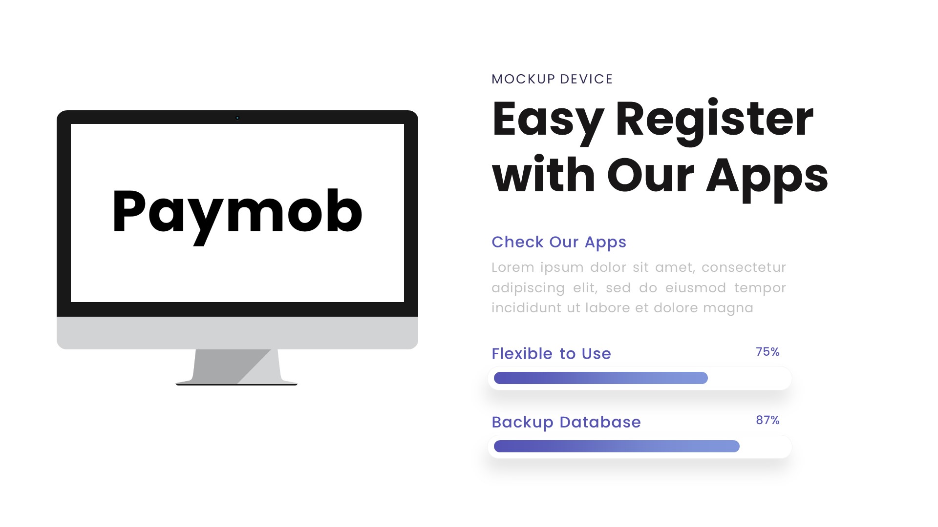 Paymob – Mobile App & SAAS PowerPoint Template, Presentation Templates