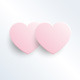 Two Baby Pink Hearts, Vectors | GraphicRiver