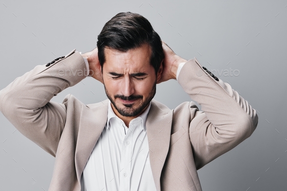 man person screaming work boss businessman sad suit business crazy ...