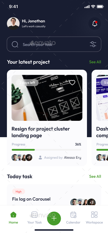 Notoan | Figma Template - Project Management UI KIts App, Web Elements
