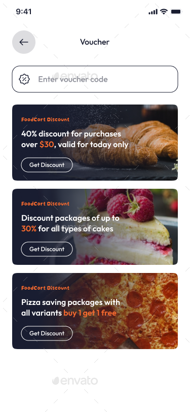 FoodCord | Figma Template - Food Delivery UI KIts App, Web Elements
